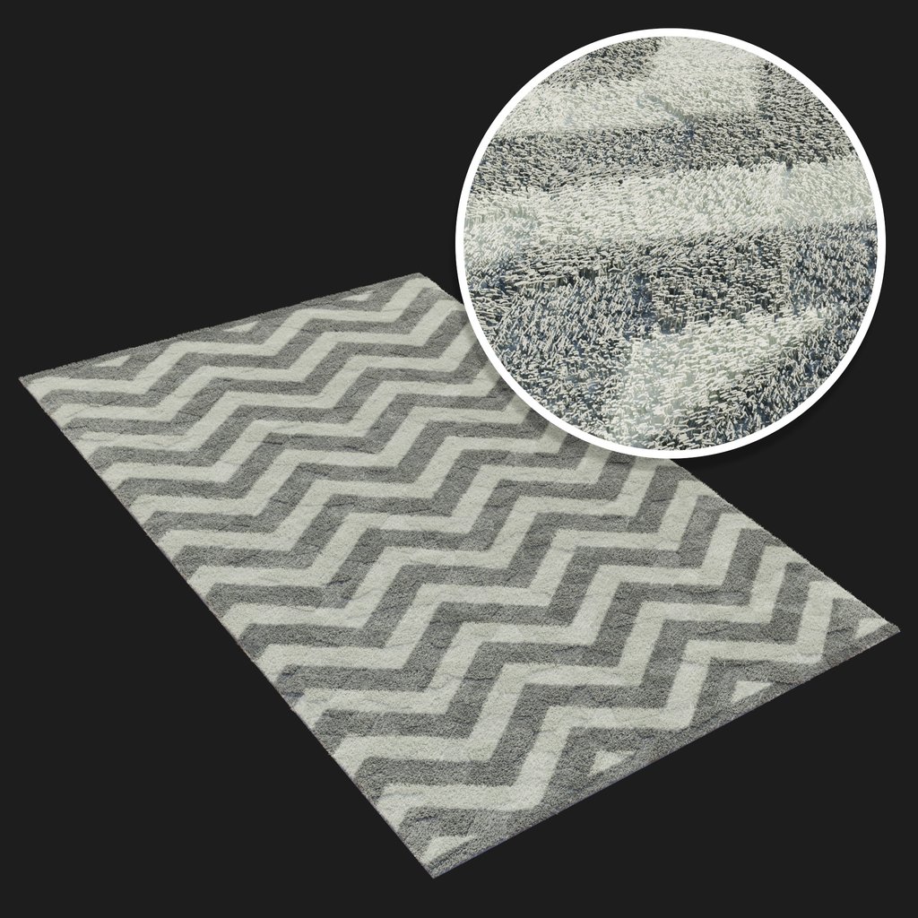 Carpet with zig zag pattern | FREE Carpets models | BlenderKit