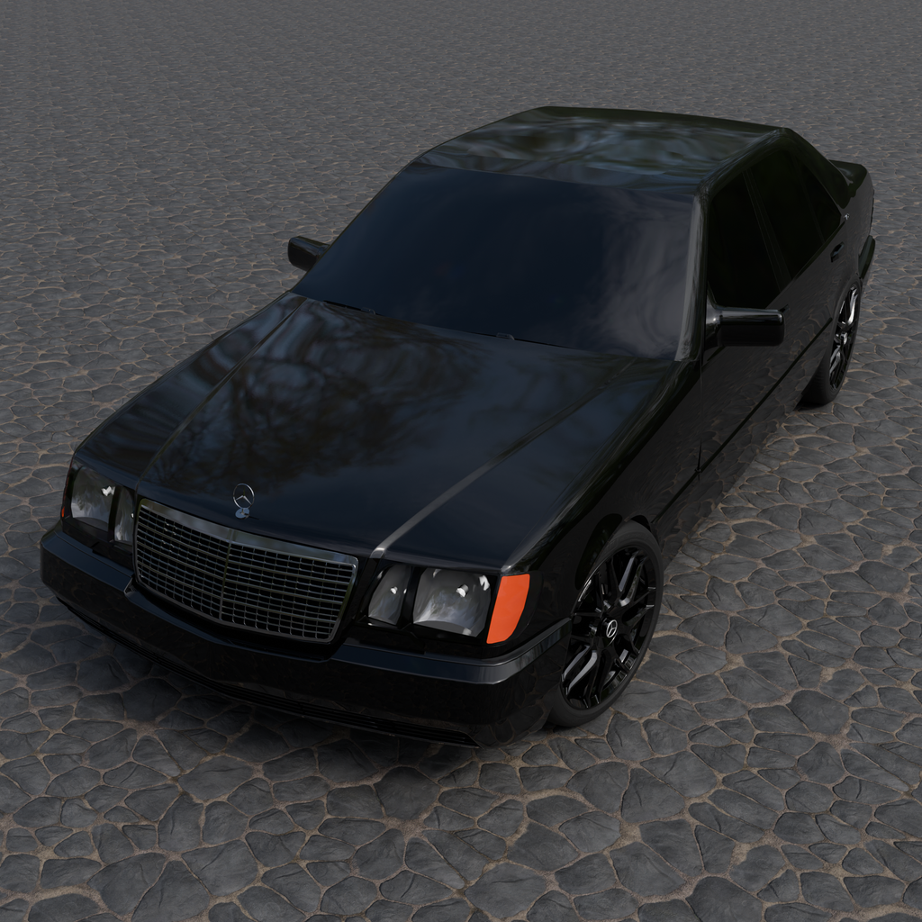 Mercedes-Benz 600 SEL(Rigged) | Luxury Cars models | BlenderKit