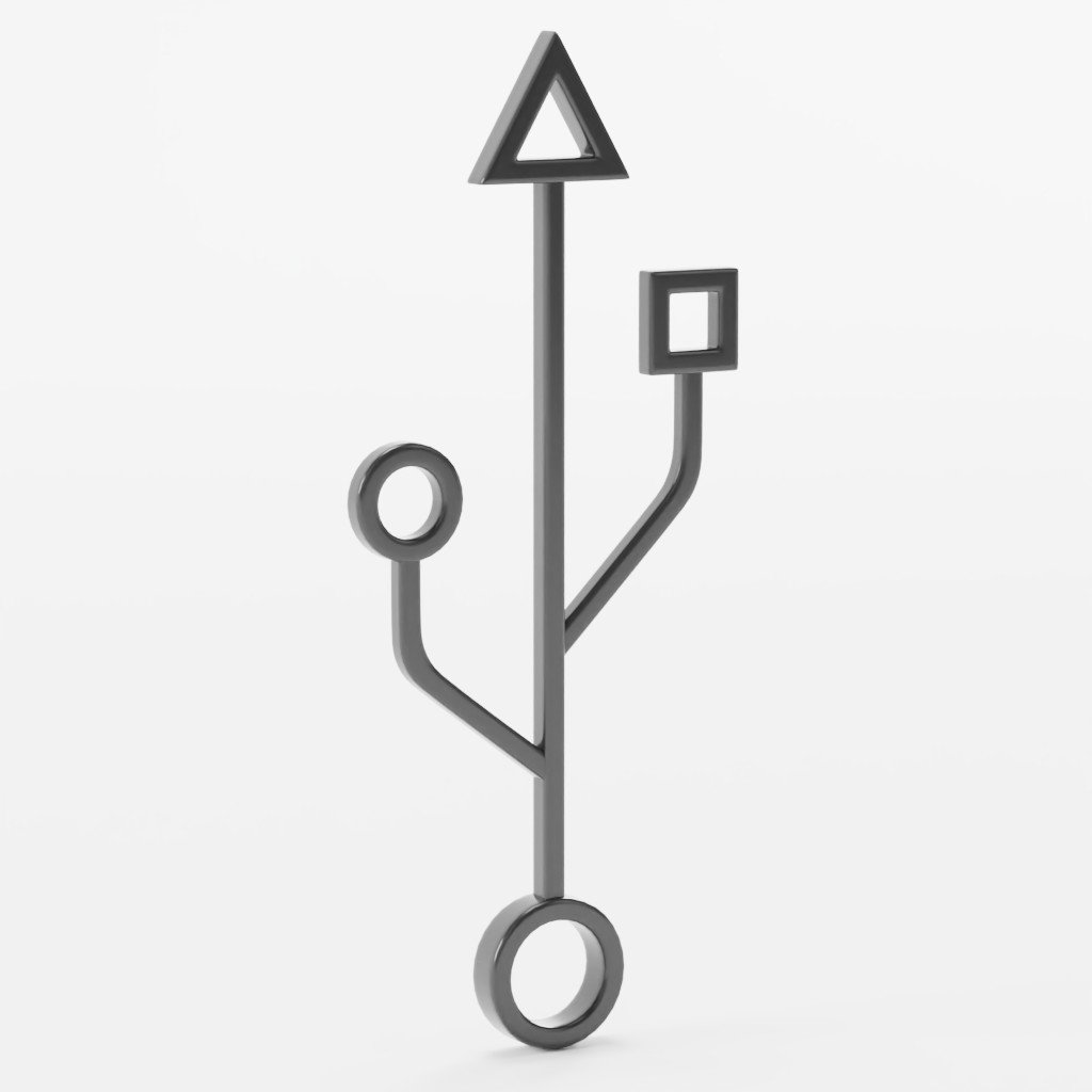 USB Symbol | Computers models | BlenderKit