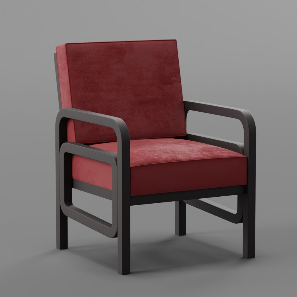 Modern Arc Chair | Sitting Chairs models | BlenderKit
