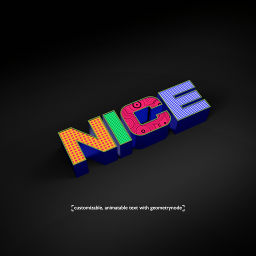 Abstract Typography Animation | FREE Typography scenes | BlenderKit