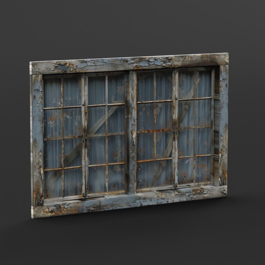 Old window - T - 26 | Windows models | BlenderKit