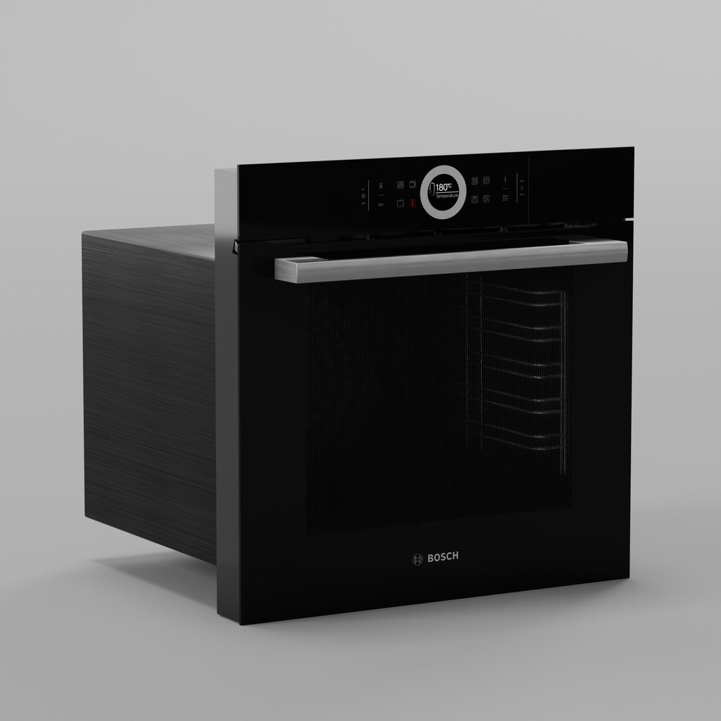 Oven Bosch HBG675BB1 | Kitchen Appliances models | BlenderKit