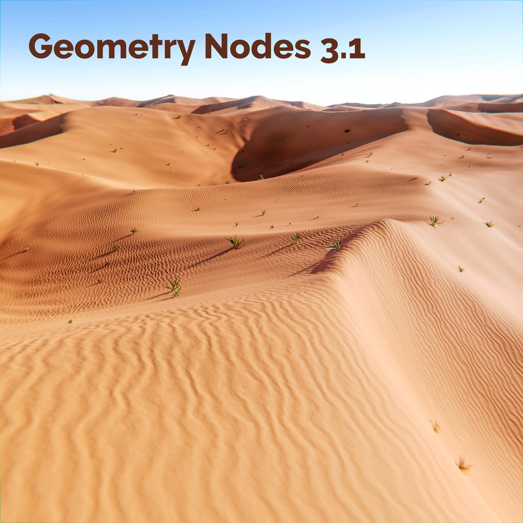 Desert Landscape with Dunes | Nature scenes | BlenderKit
