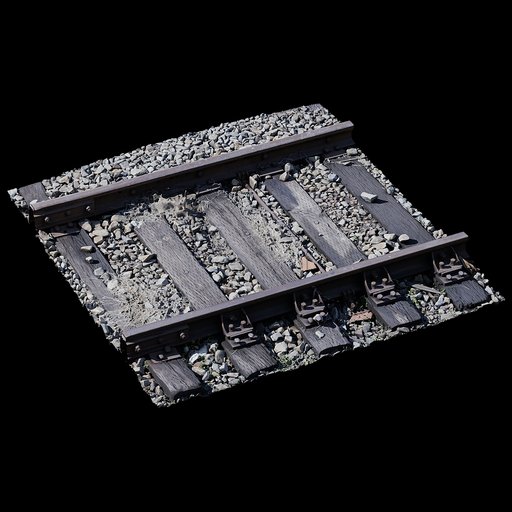 Scan Old train railwall | FREE Railed vehicles models | BlenderKit