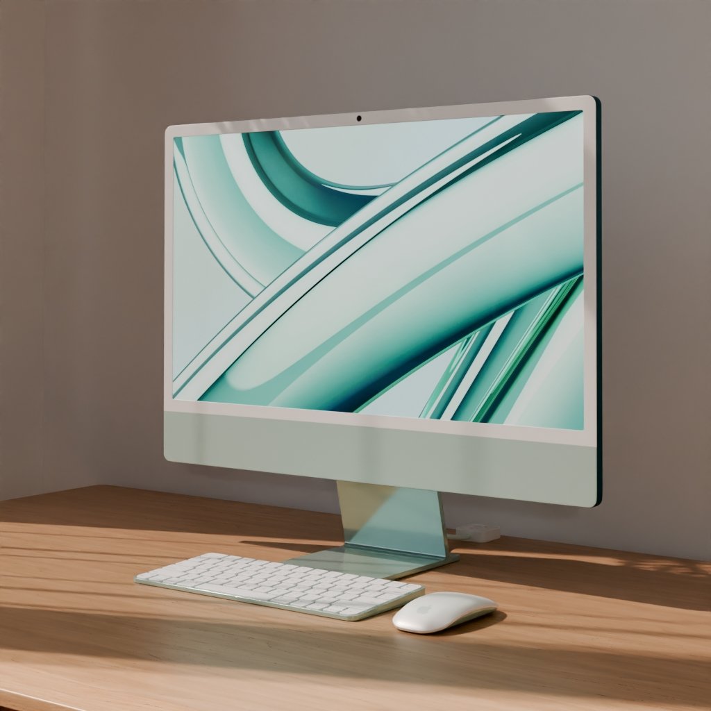 IMac M3 Green | Desktops models | BlenderKit