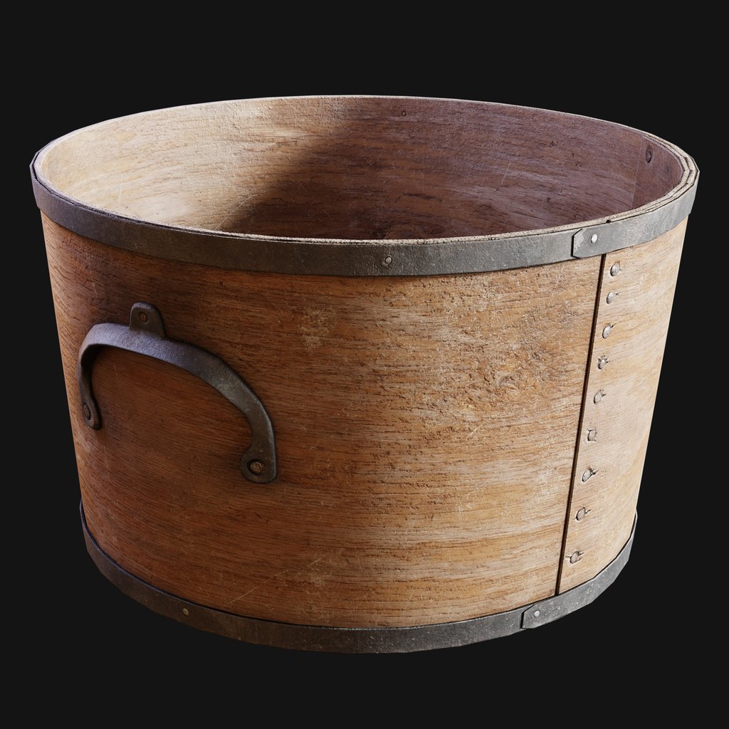 Bentwood Rural Farming Bucket | Interior Decorations models | BlenderKit