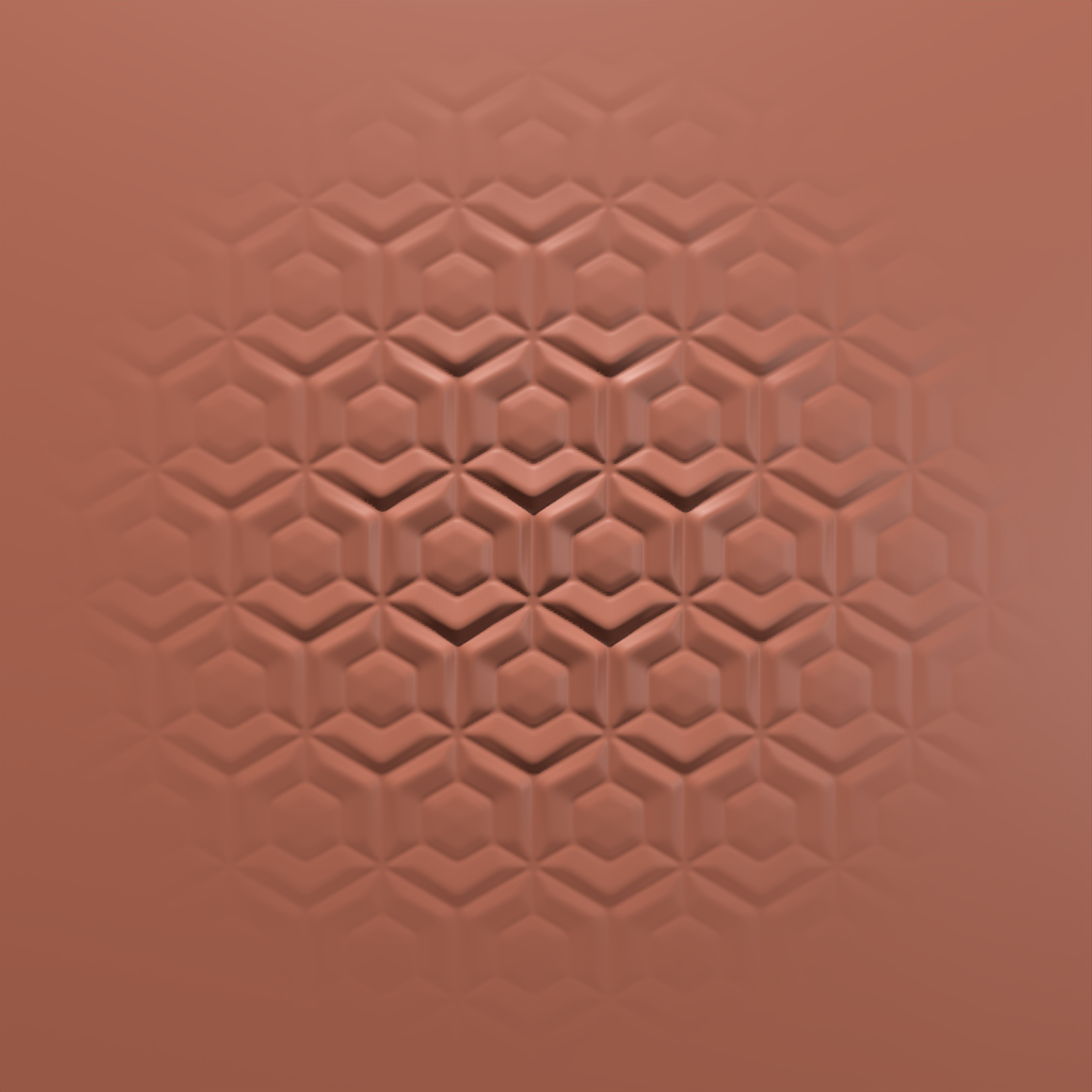Embossed Armour Pattern - 01 | FREE geometric brushes | BlenderKit