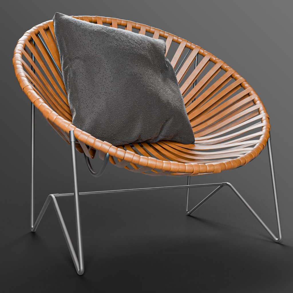 Modern Stylish Leather Chair | Sitting Chairs models | BlenderKit