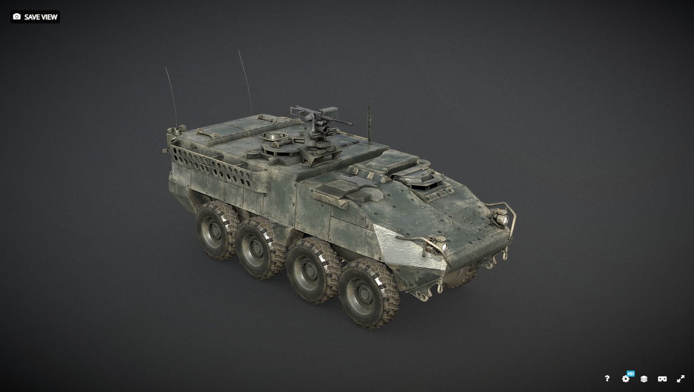 Stryker | Military Vehicles models | BlenderKit
