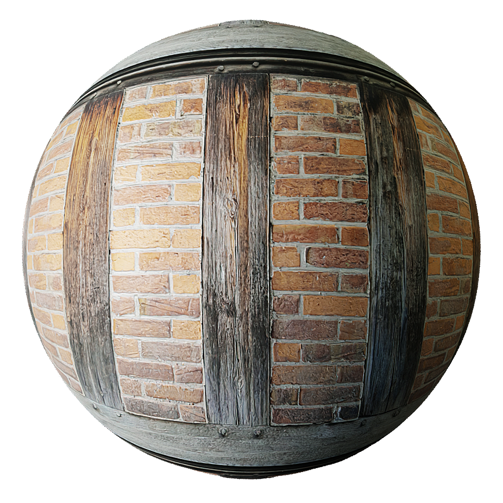 Tudor Brick Timber | FREE bricks materials | BlenderKit