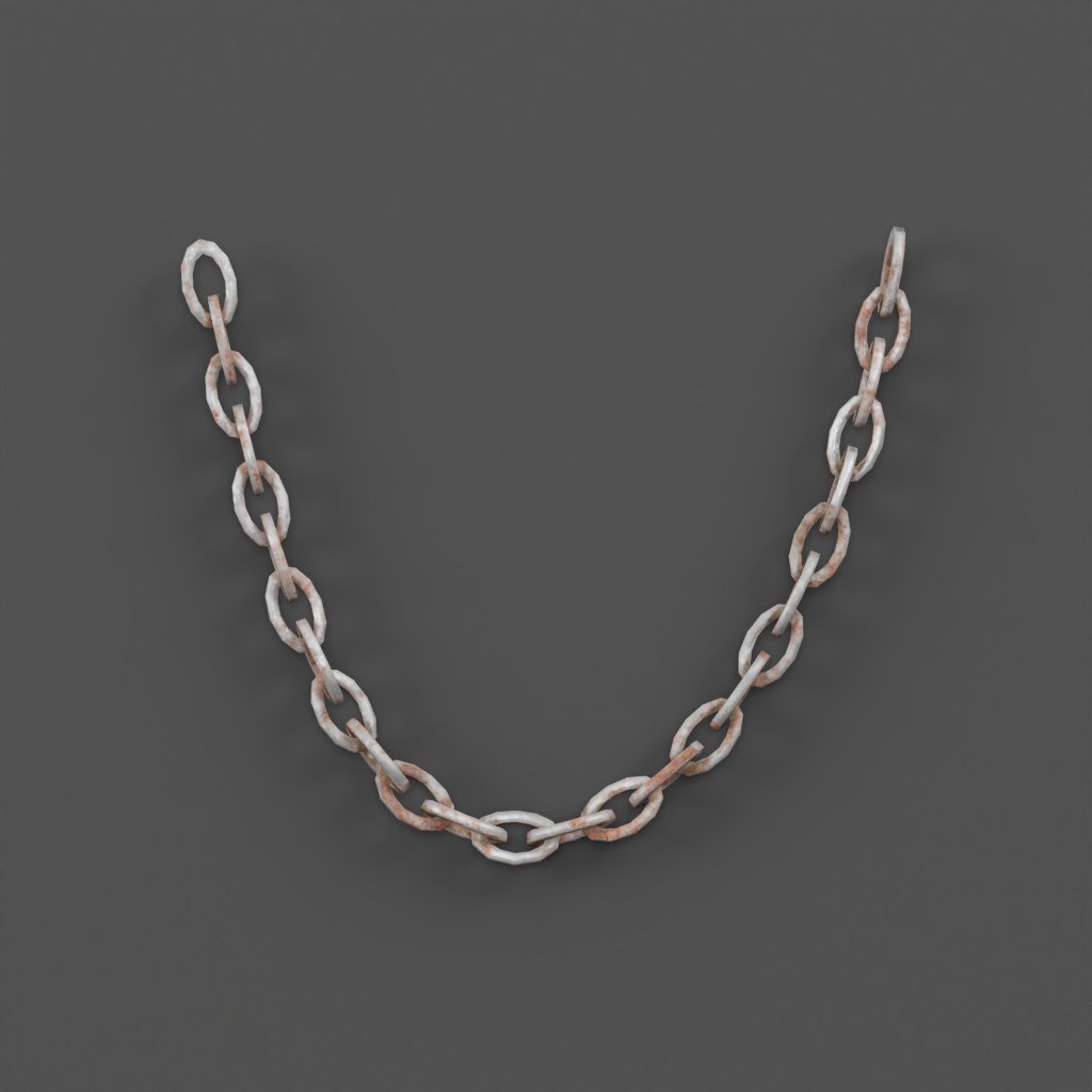 Hanging chains 04 | Industrial parts models | BlenderKit