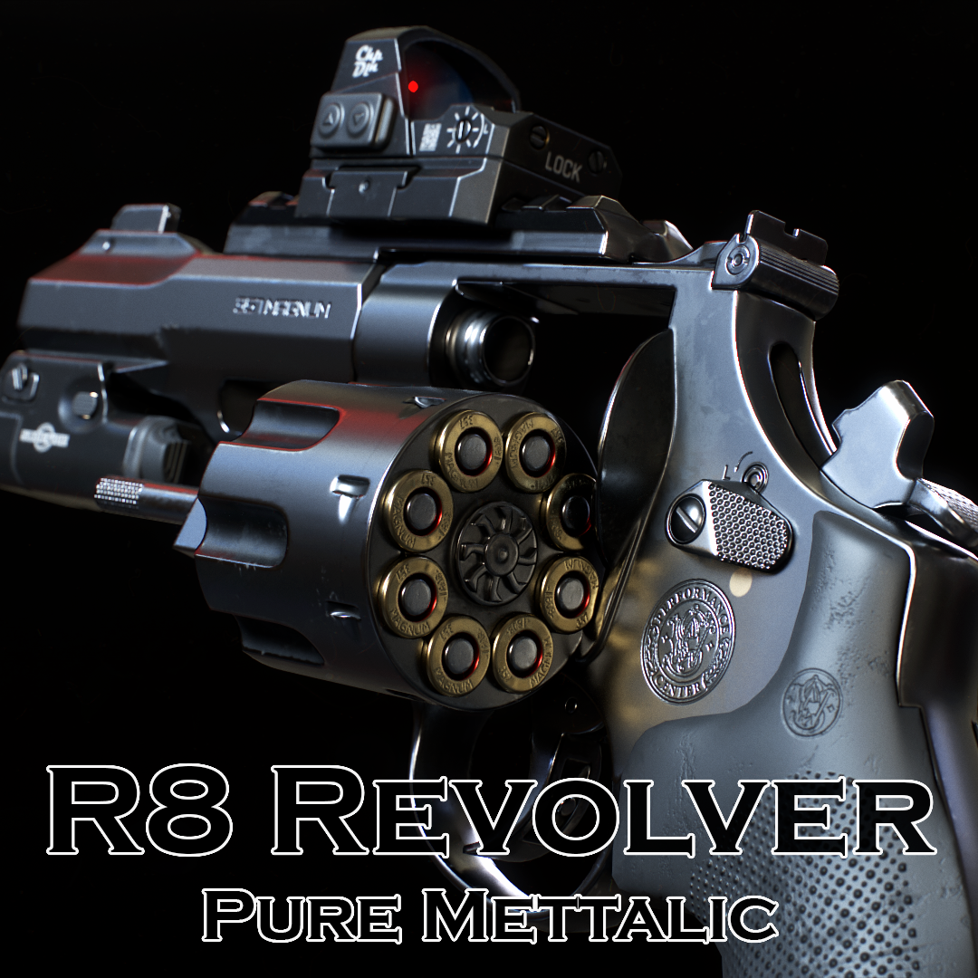 R8 Revolver | Modern Weapons models | BlenderKit