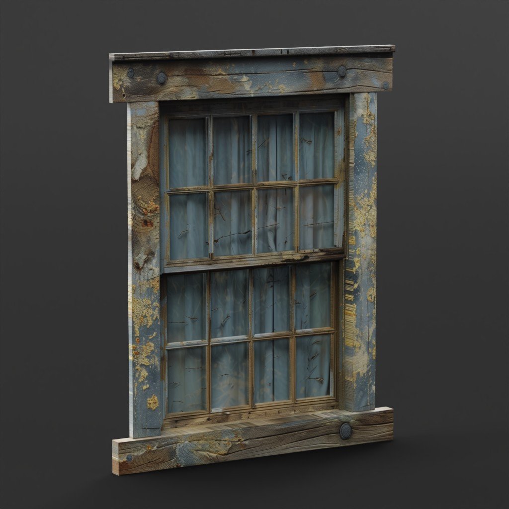 Old window - T - 85 | Windows models | BlenderKit