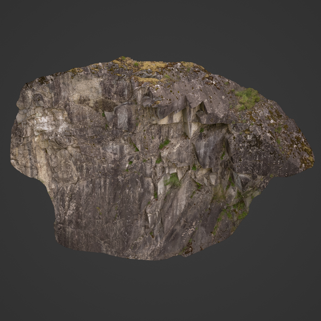 BlenderKit | Download the Rocky Cliff Photoscan model