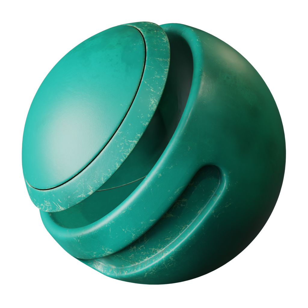 Metal Worn Teal | FREE metal materials | BlenderKit