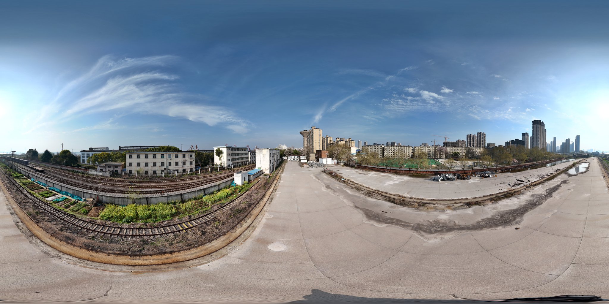 Building Ground Wall Train Rail | Urban Elements HDRis | BlenderKit