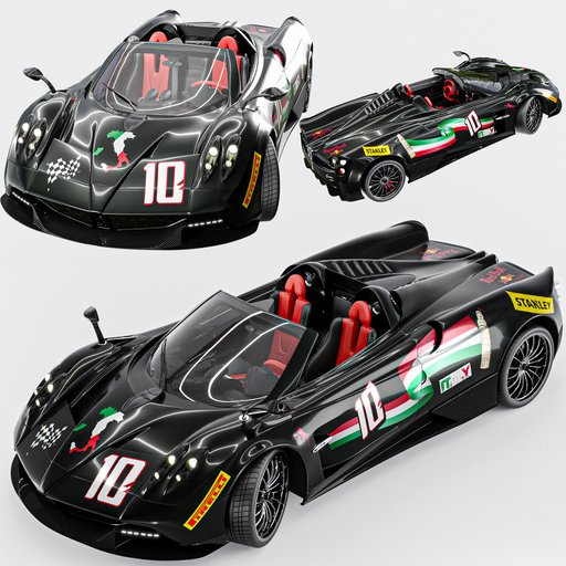Rigged pagani | Race Cars models | BlenderKit