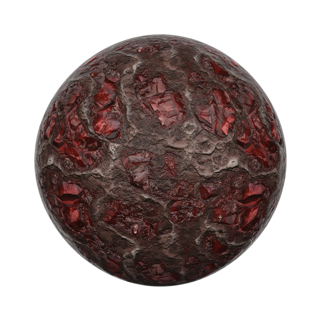 A vein of ruby ore | FREE tiles materials | BlenderKit