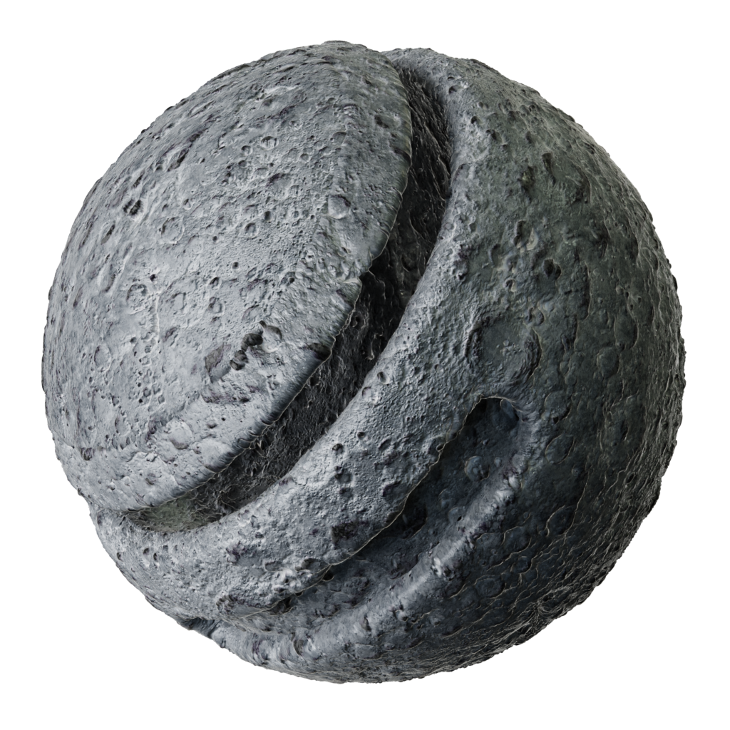 Moon / Asteroid (Edge Emission) 02 | FREE rock materials | BlenderKit