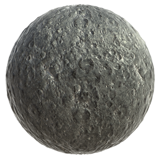 Moon / Asteroid (Edge Emission) 02 | FREE 3D rock materials | BlenderKit