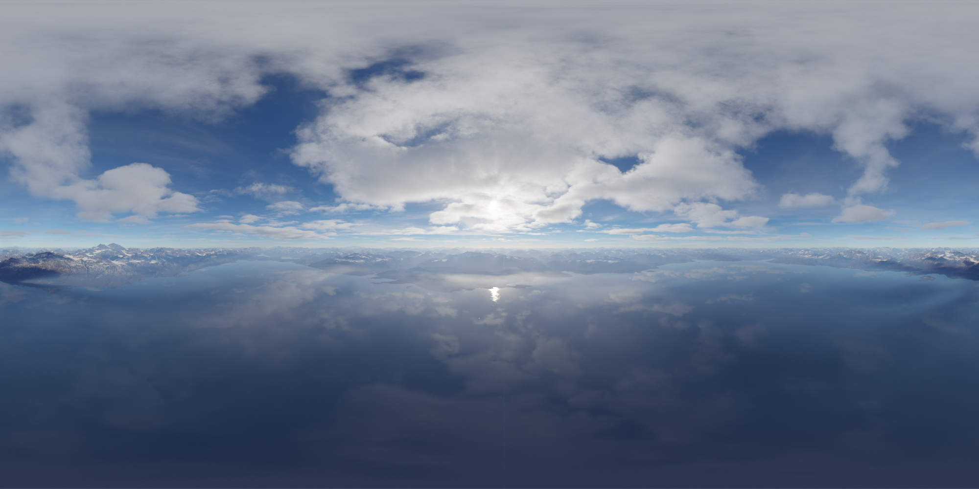 Aerial Mountain Landscape Sunny Day | Landscapes HDRis | BlenderKit