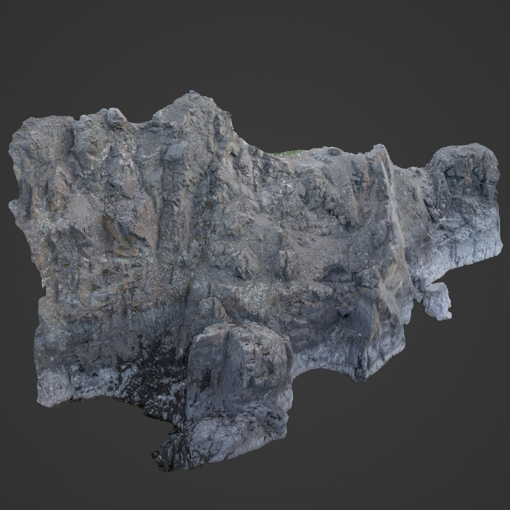 Rugged Rocks by River Photoscan | Terrains models | BlenderKit