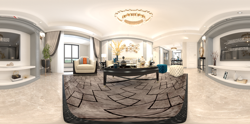 Living room | FREE Interiors HDRis | BlenderKit