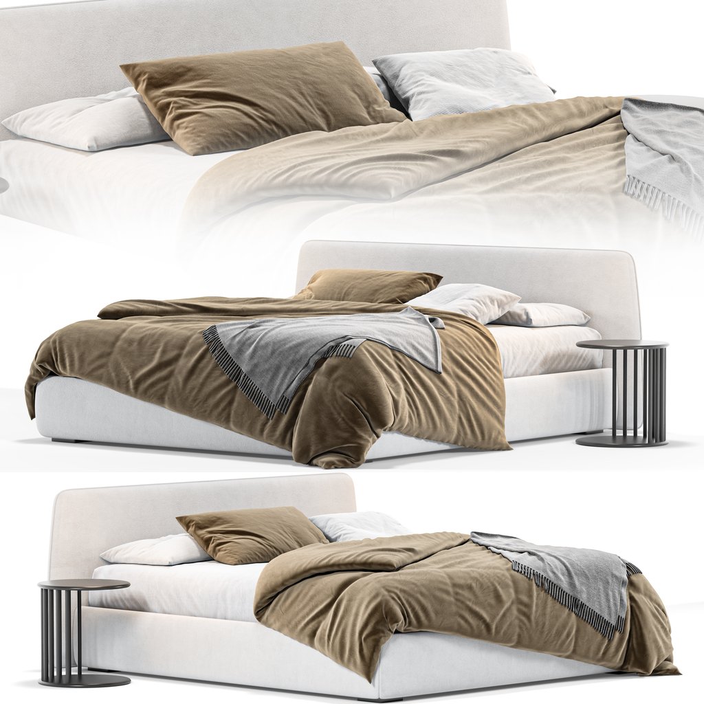 Bed boca slim | Beds models | BlenderKit