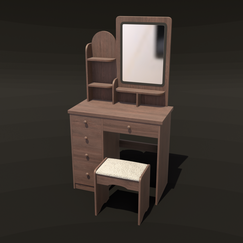 Dressig Table Set Modern | Dressing Tables models | BlenderKit