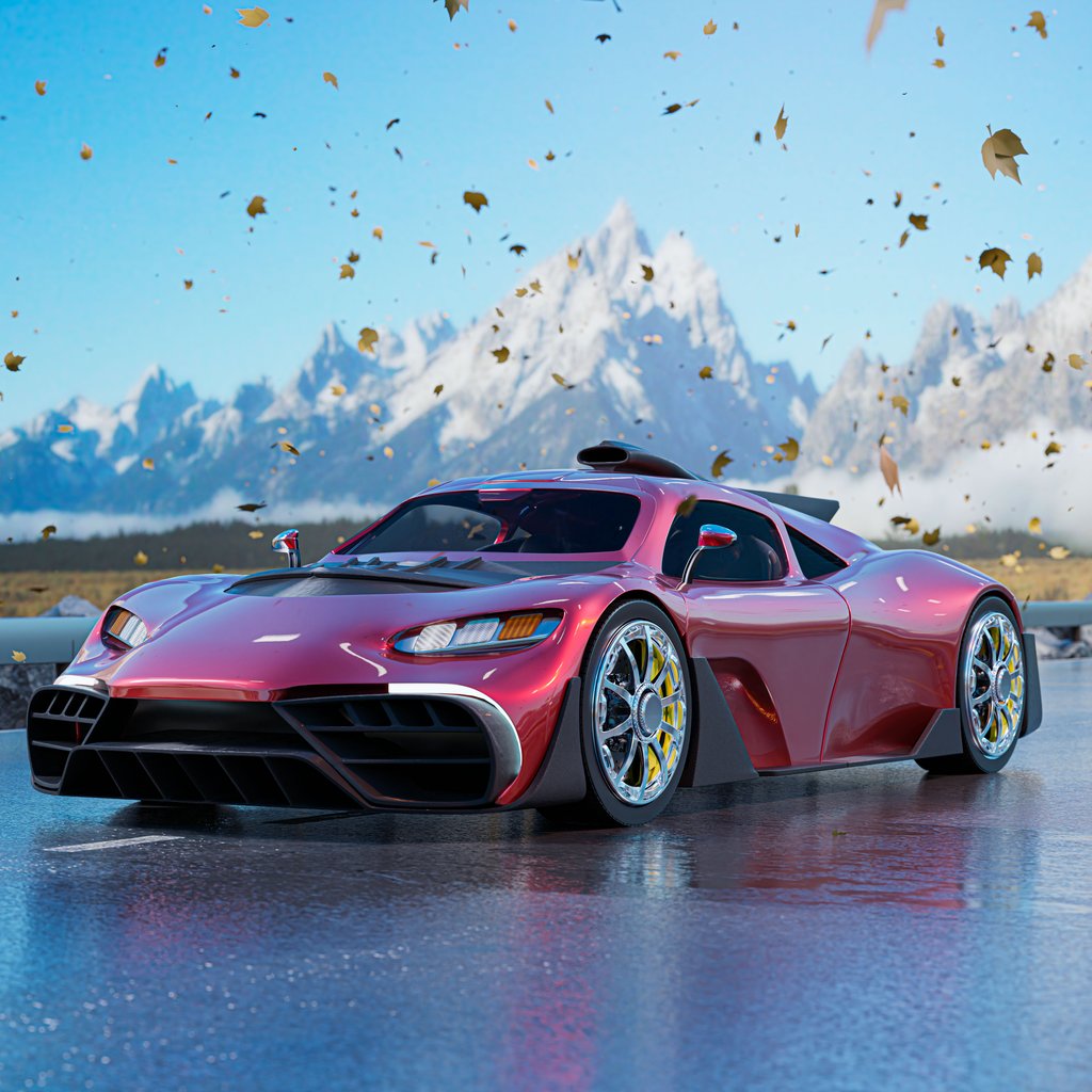 Mercedes benz AMG project one | Luxury Cars models | BlenderKit