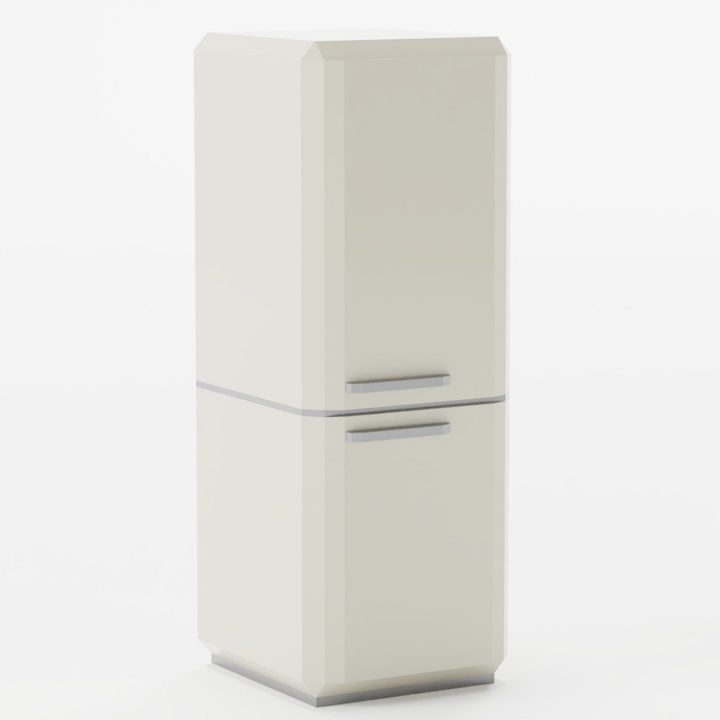 Big Fridge - LowPoly | Kitchen Appliances models | BlenderKit