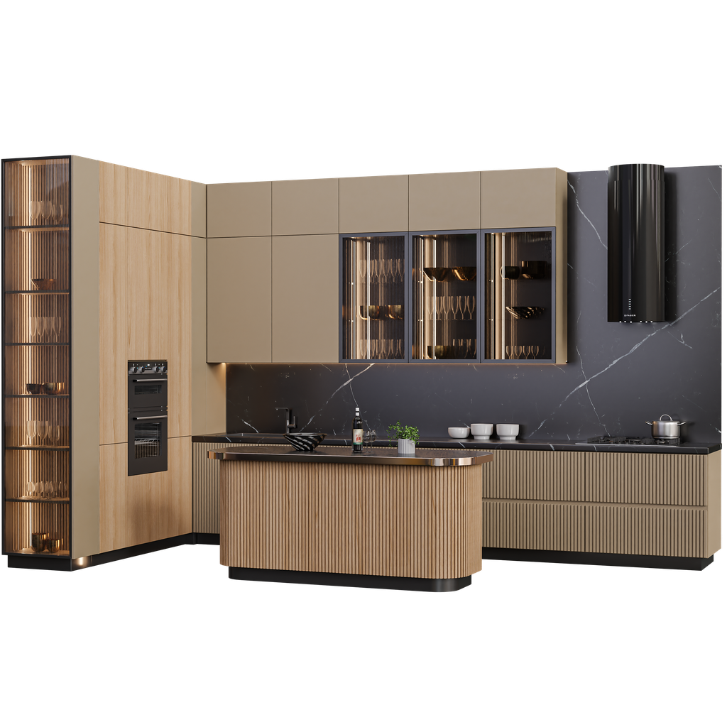 Modern kitchen B | Kitchen Sets models | BlenderKit