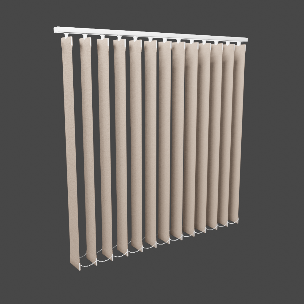 BlenderKit | Download the FREE Ribbon curtain model