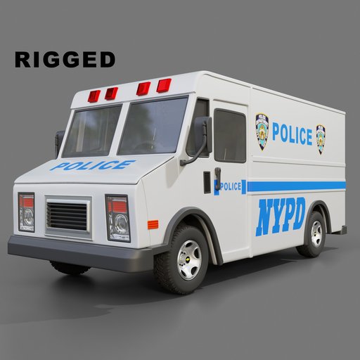 NYPD Patrol Truck | Trucks models | BlenderKit