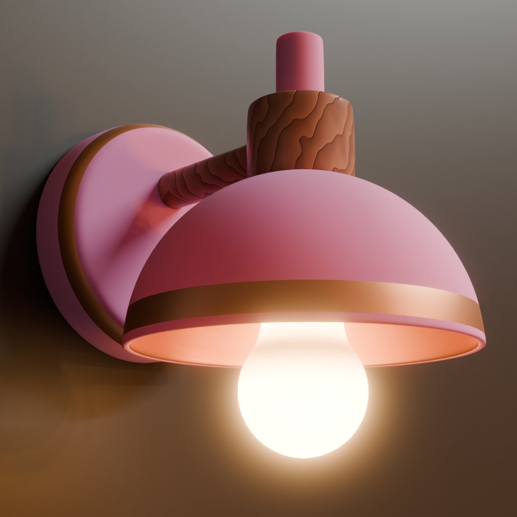 Hemispgere cute wall lamp | FREE Wall Light models | BlenderKit
