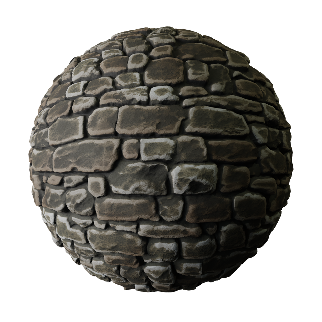 Stylised Rock wall | FREE stone materials | BlenderKit