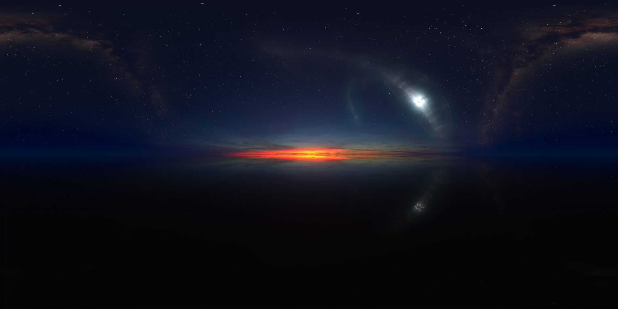 Sci-fi Sunset Sky Abstract | Futuristic Environments HDRis | BlenderKit