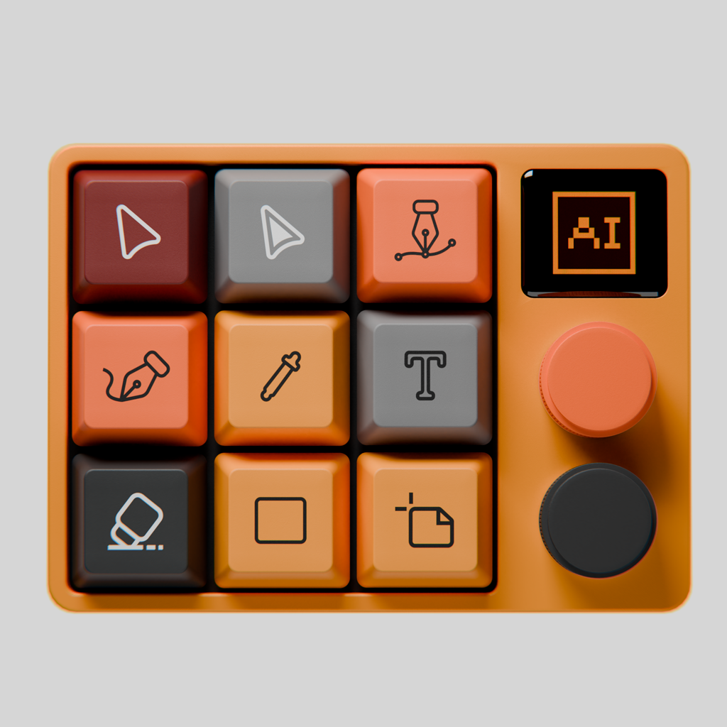 Illustrator Macropad | Electronic Devices models | BlenderKit