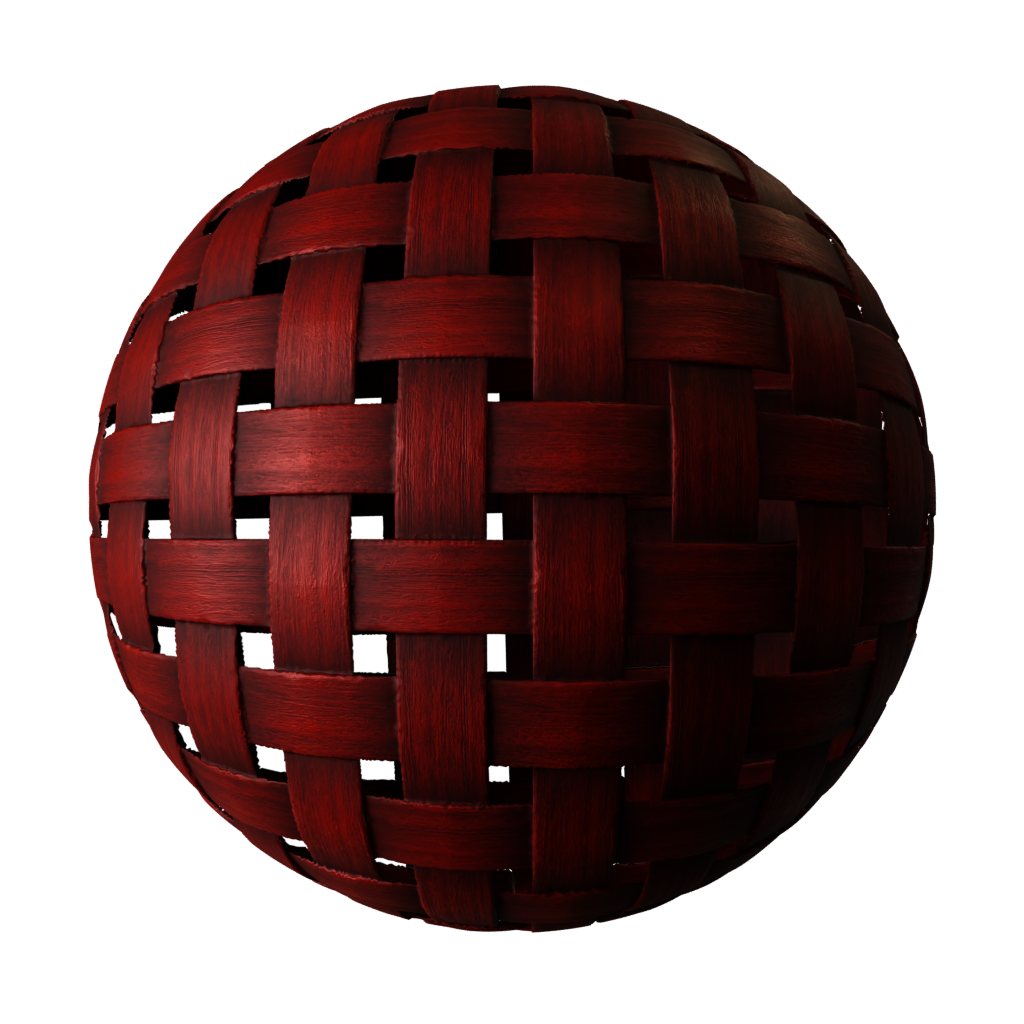 Rattan Weave Red | FREE wood materials | BlenderKit