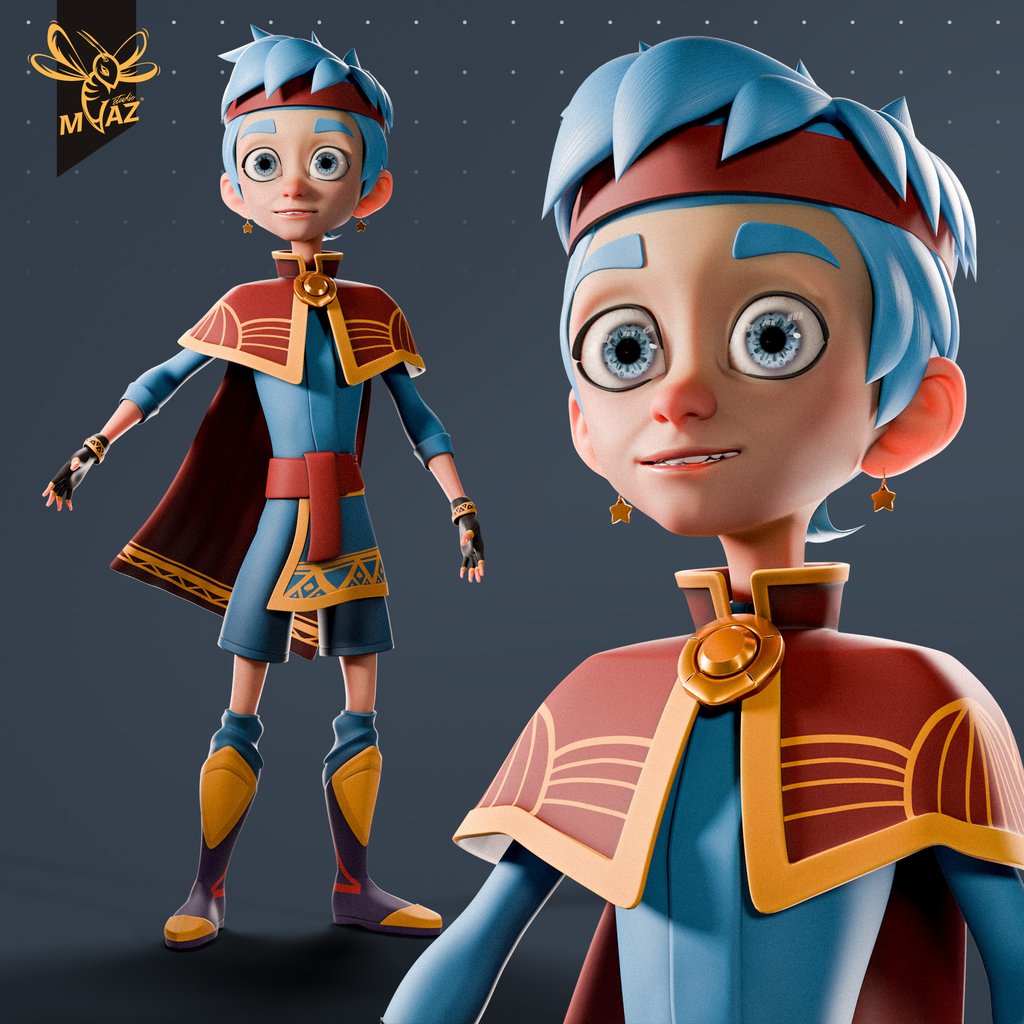 Stylized Medieval Disney-Style Male | Men models | BlenderKit