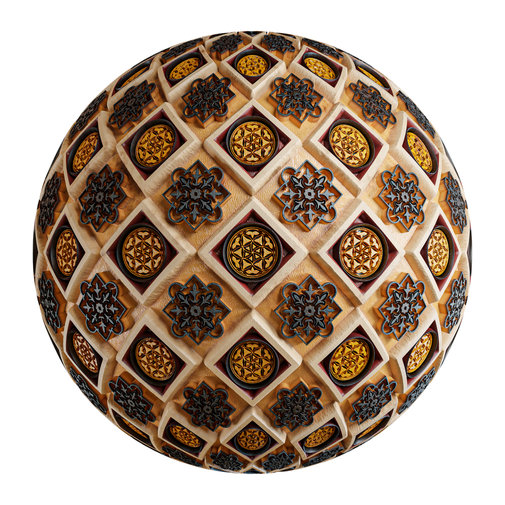 Decorative Wood Pattern | FREE wood materials | BlenderKit