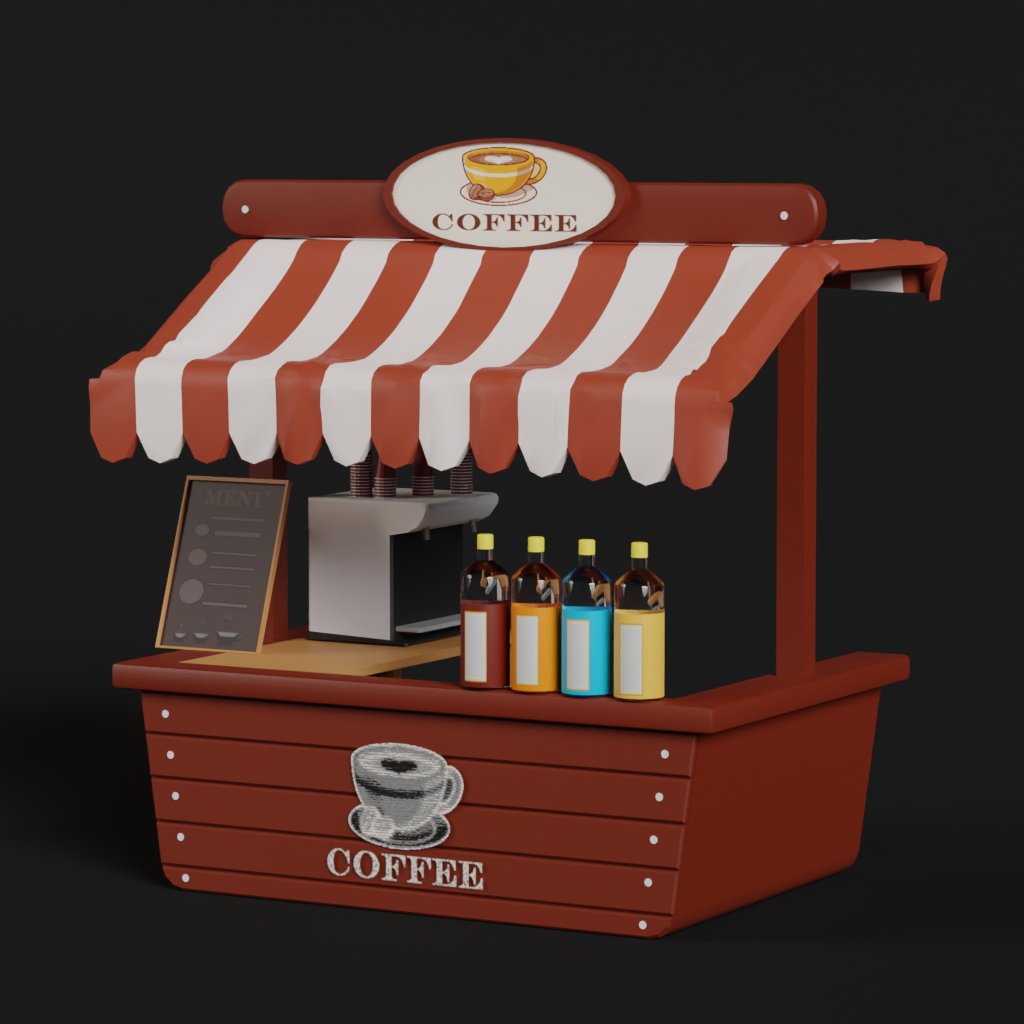Coffee Shop | Commercial Buildings models | BlenderKit