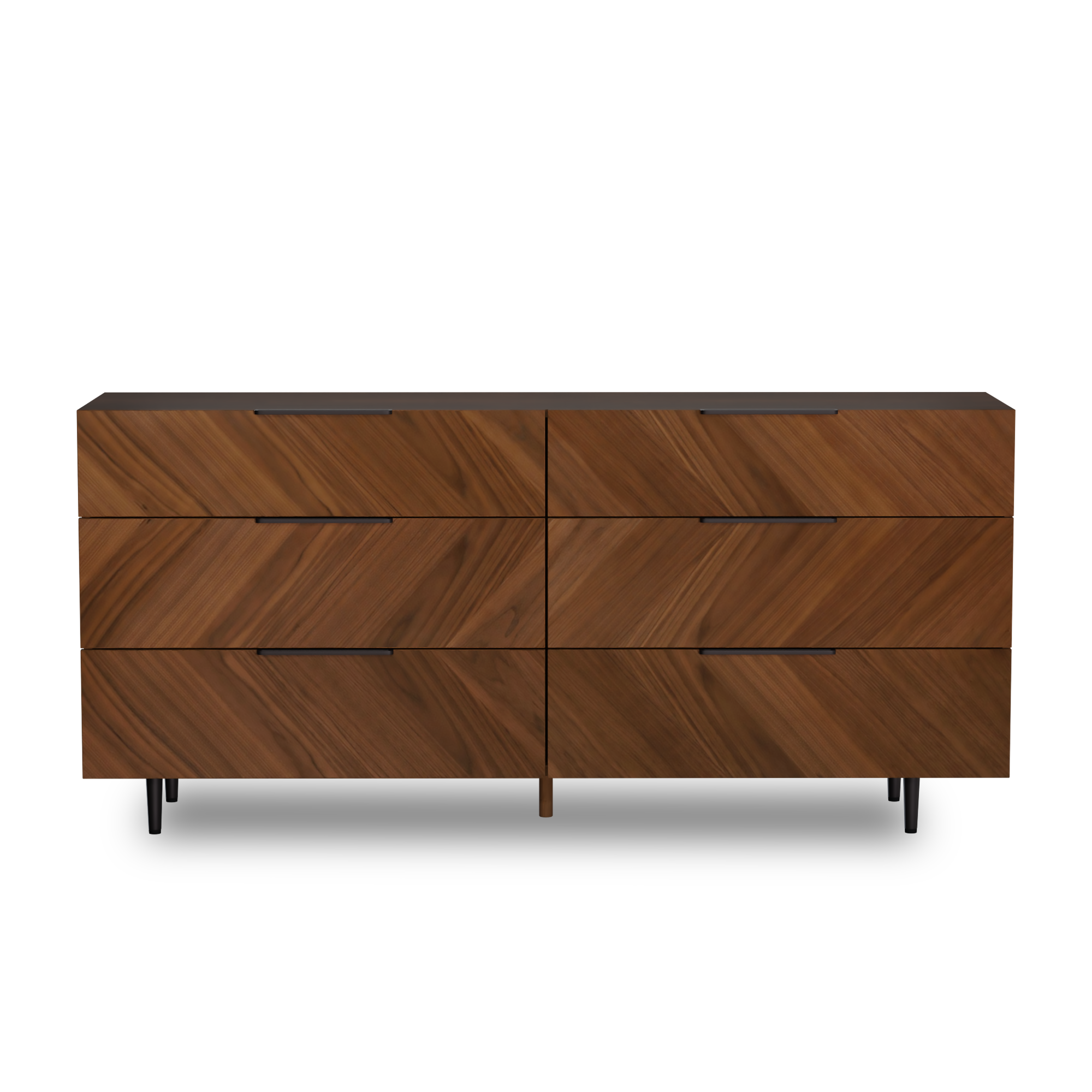 Nera Walnut 6-Drawer Double Dresser | FREE Sideboard & Drawers models ...
