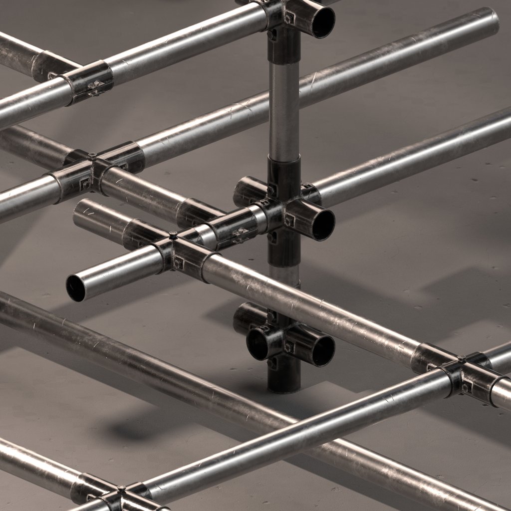 Metal Pipes and Joints | Industrial parts models | BlenderKit