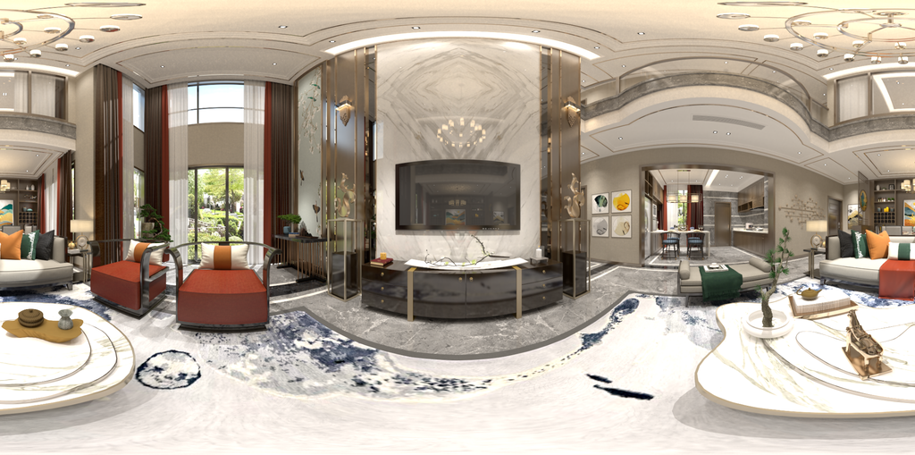 Living room | FREE Interiors HDRis | BlenderKit