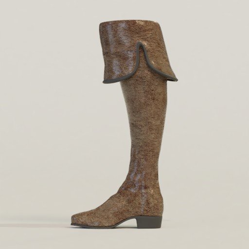 Leather boot | Footwear models | BlenderKit