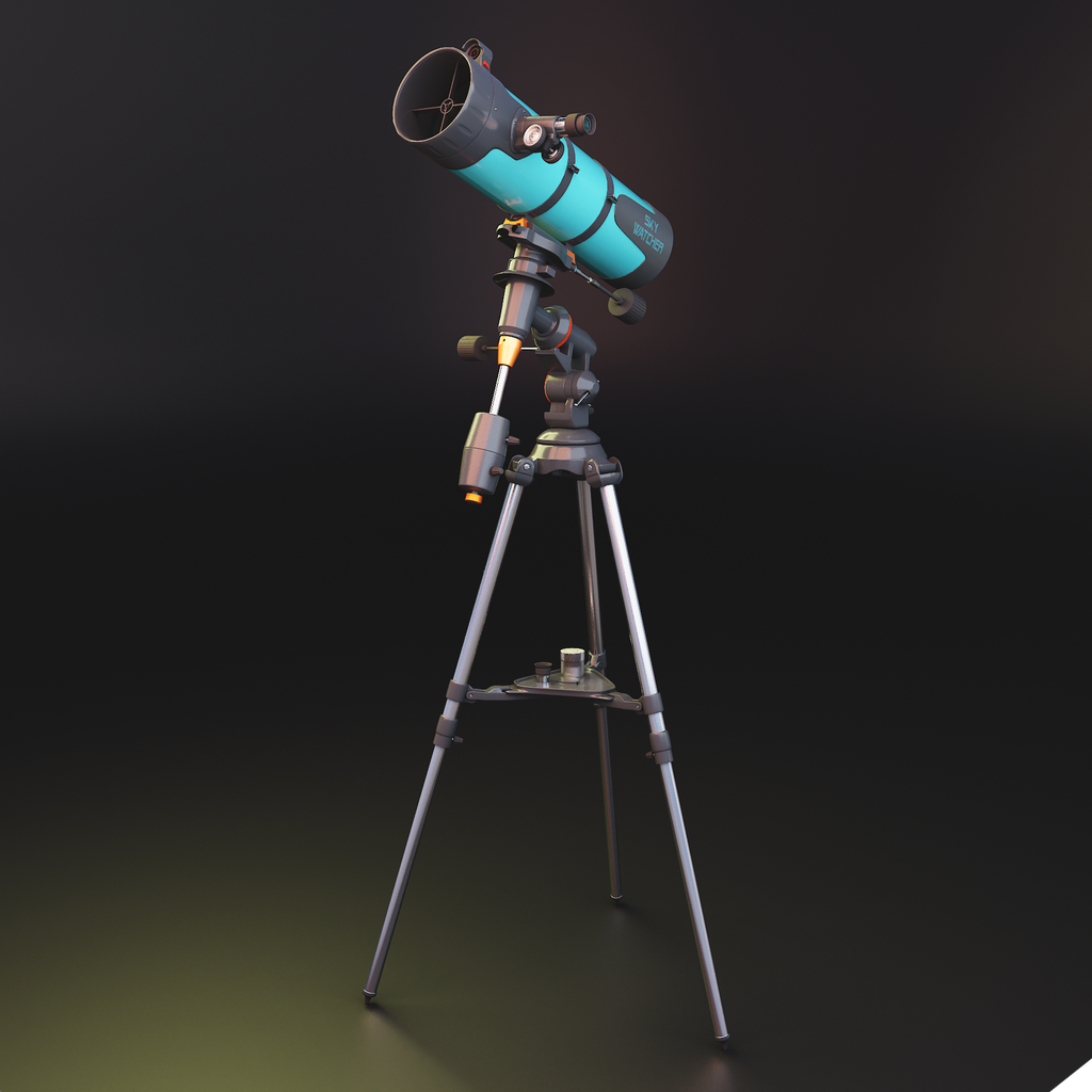 Newtonian telescope | Hobby Accessories models | BlenderKit