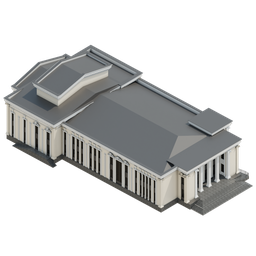 Theatre Building | FREE 3D Commercial models | BlenderKit