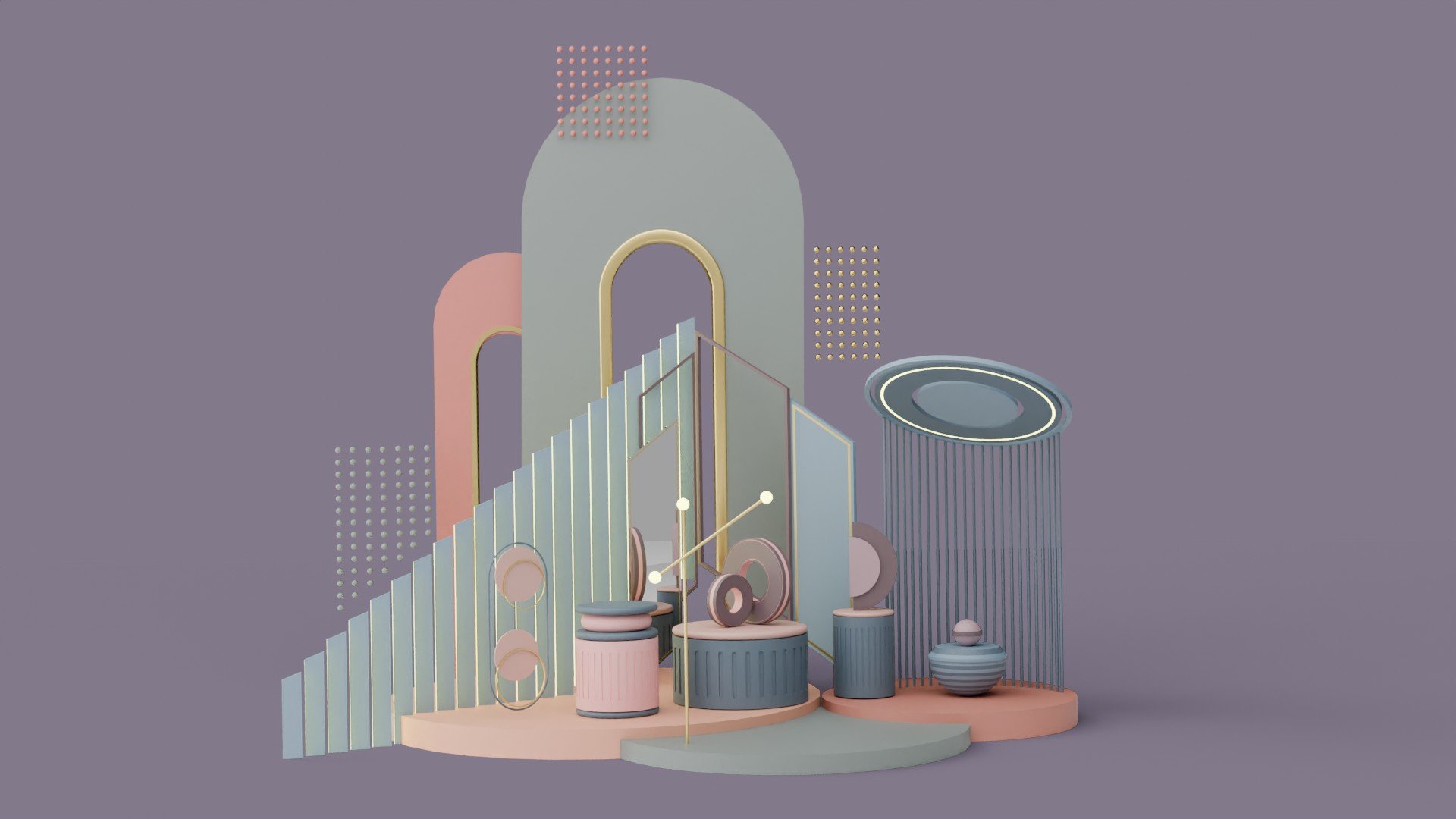 Illustration render setup | Product Visualization scenes | BlenderKit